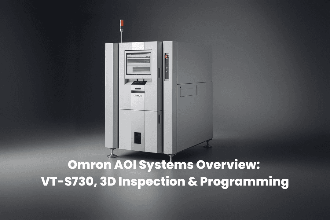 Omron AOI Systems Overview: VT-S730, 3D Inspection & Programming