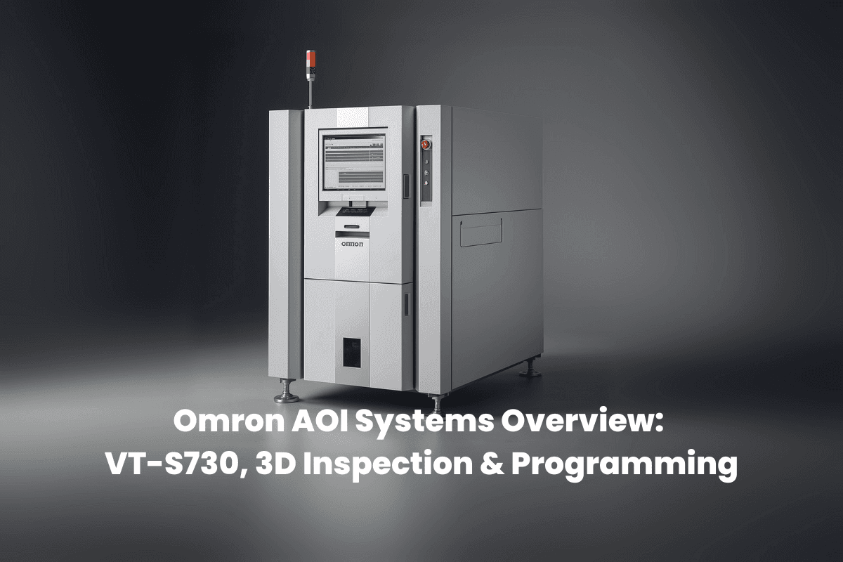 Omron AOI Systems Overview: VT-S730, 3D Inspection & Programming