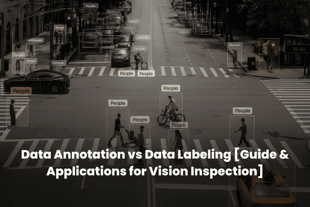 Data Annotation vs Data Labeling [Guide & Applications for Vision Inspection]